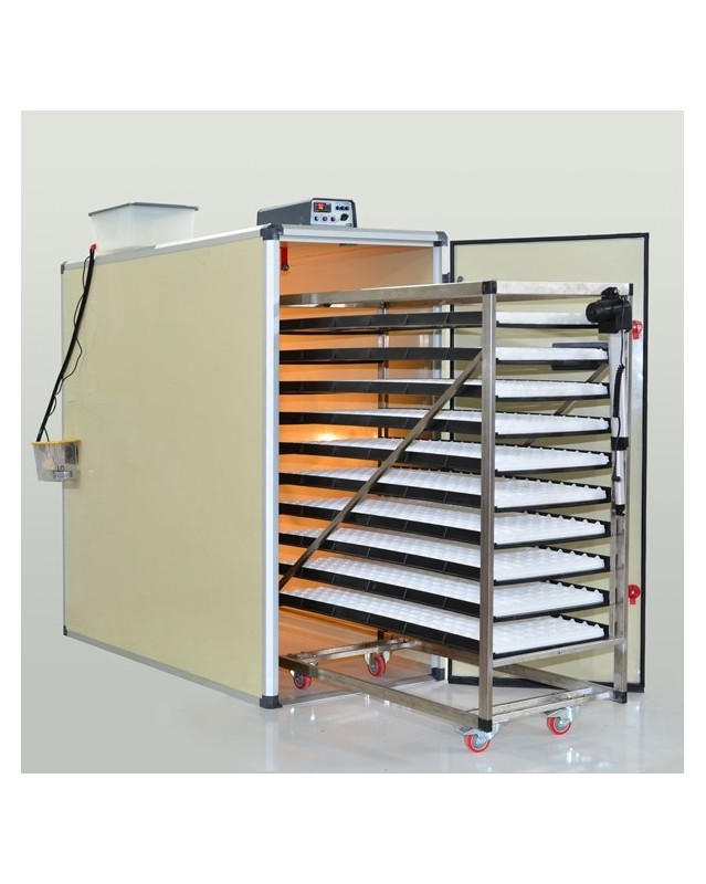 Profesionalus automatinis inkubatorius paukščių perinimui 2400 talpos